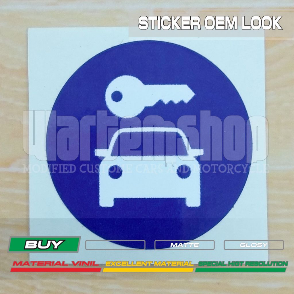 Jual Stiker Key Car ( Warning Sign ) | Shopee Indonesia