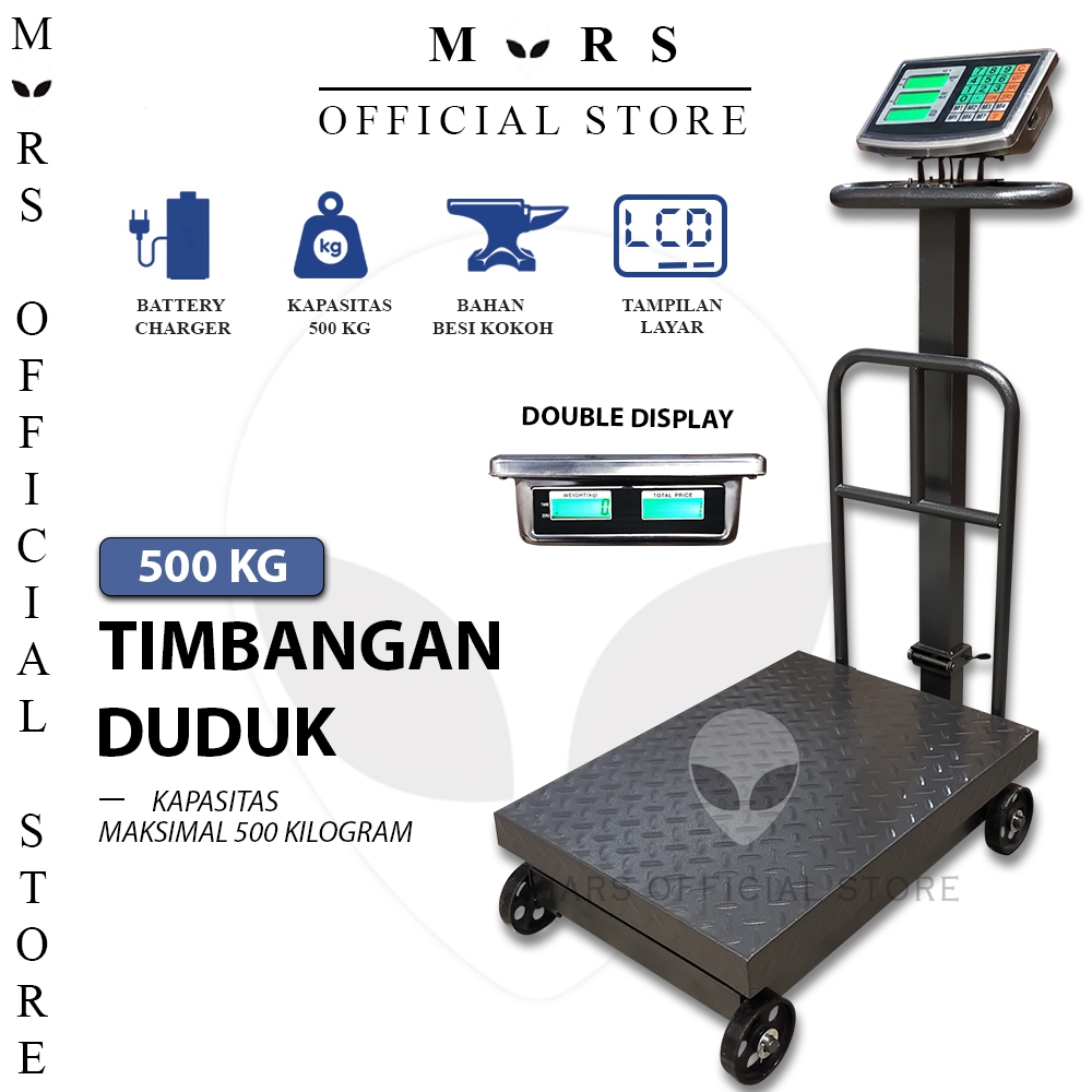 Jual TCS - 500 Kg Timbangan Duduk Digital TCS 500 kg / 4 kg Elektronik Pagar Lipat Display ...