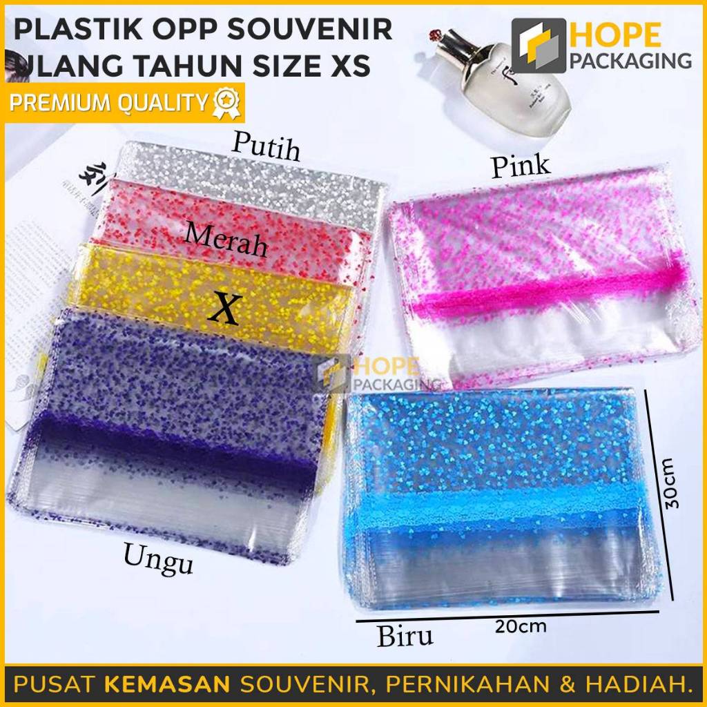 Jual [Harga / 20 Pcs] Kantong Plastik Bingkisan Snack Ulang Tahun ...