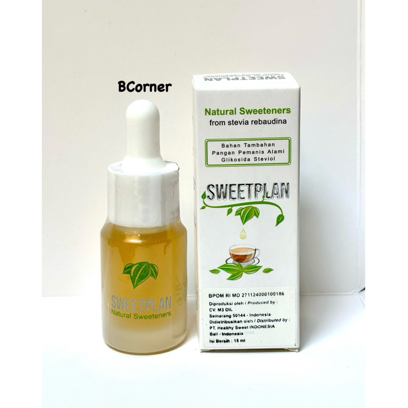 Jual Sweetplan Sweet Plan Stevia Pemanis Alami 0 Kalori 15 ml | Shopee ...