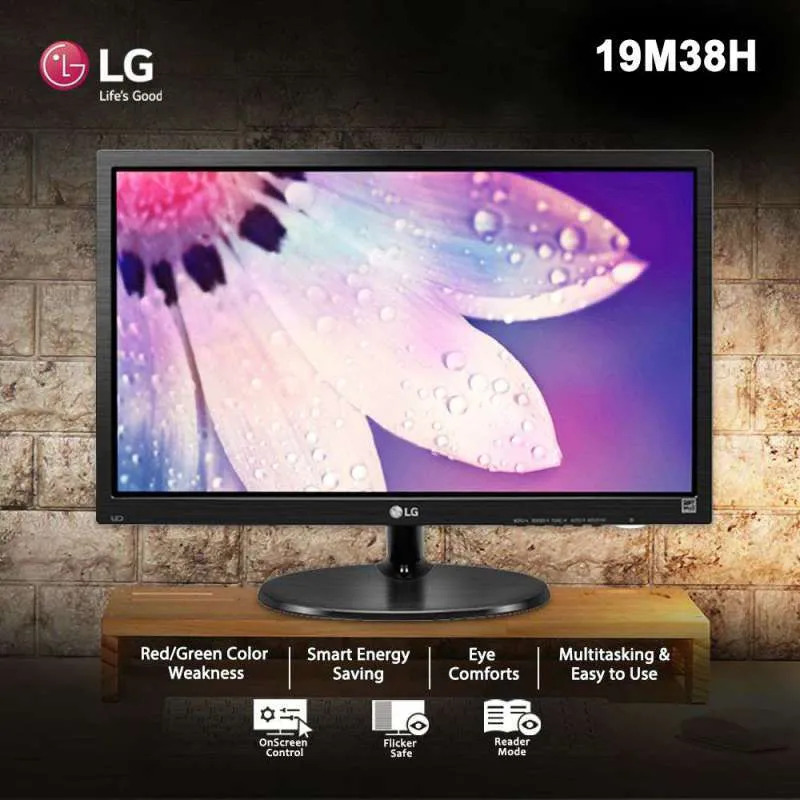 Jual MONITOR LED LG 19M38H HDMI VGA GARANSI RESMI LG INDONESIA | Shopee ...