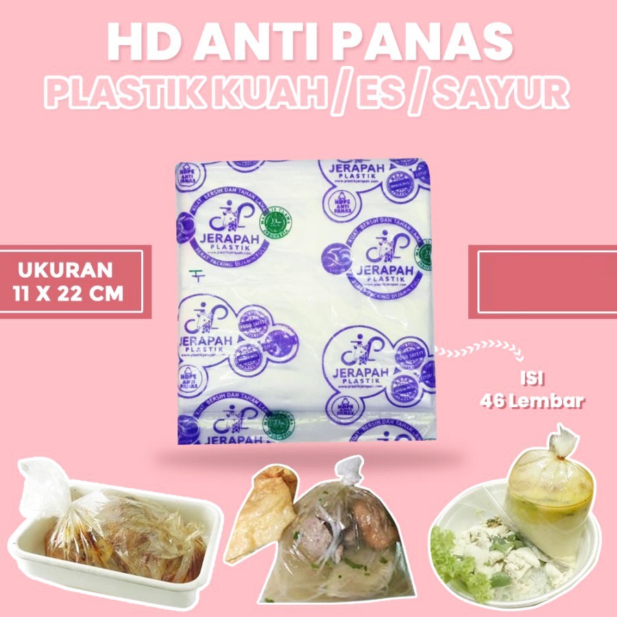 Jual plastik anti panas / tahan panas / plastik sayur kuah - 11 x 22 cm ...
