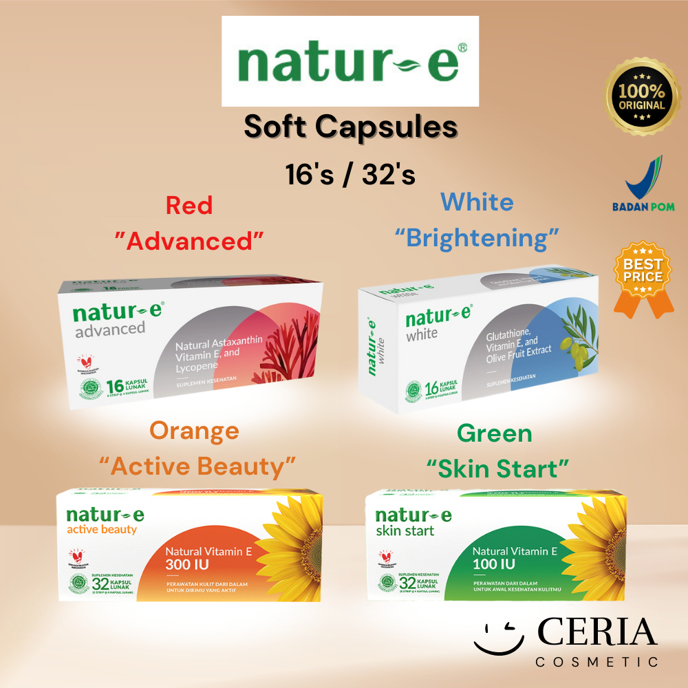 Jual NATUR-E Soft Capsules 100 IU / 300 IU | 16s / 32s | Advanced ...