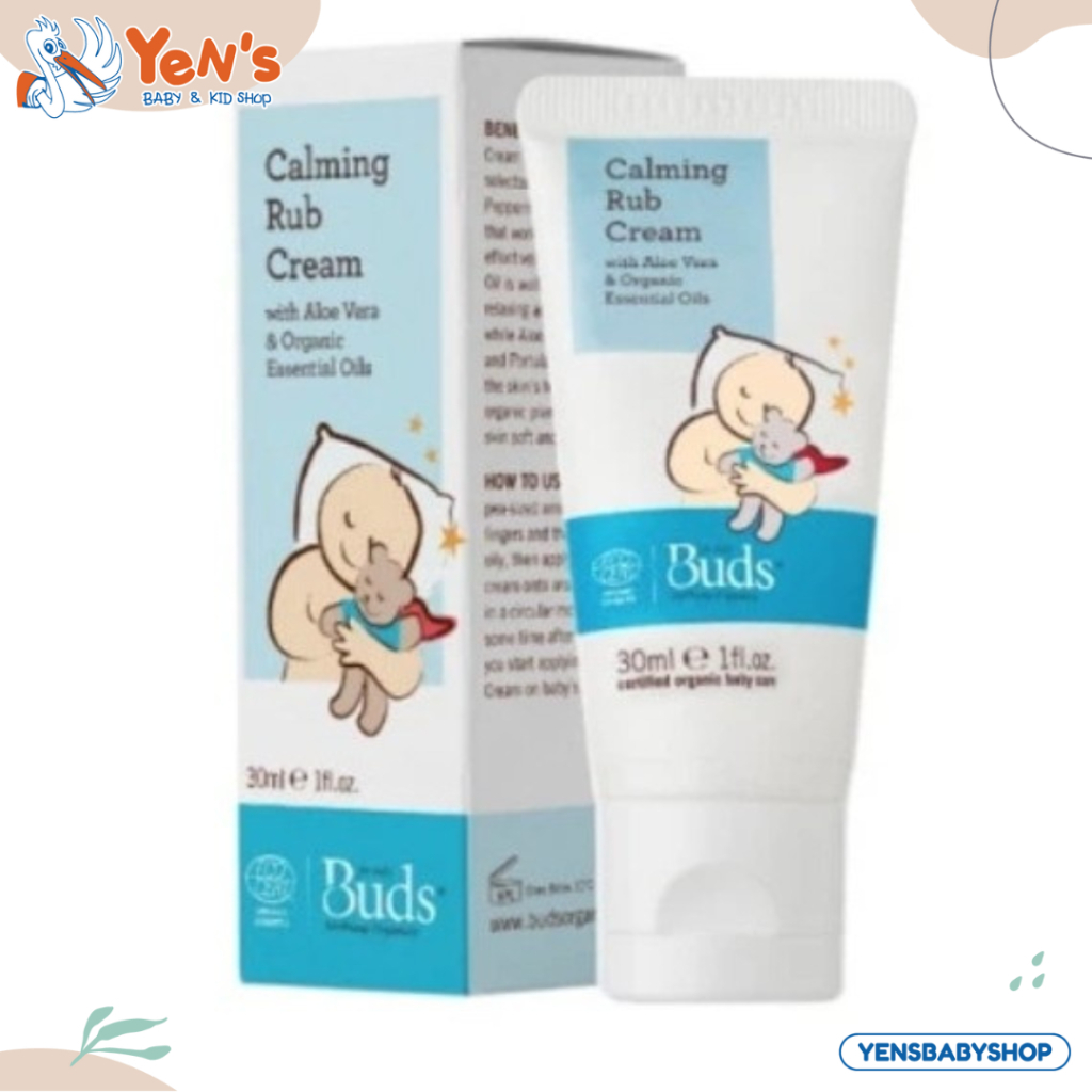 Jual Buds Soothing Organic Calming Rub Cream Tube 30ml / 50ML | Shopee ...