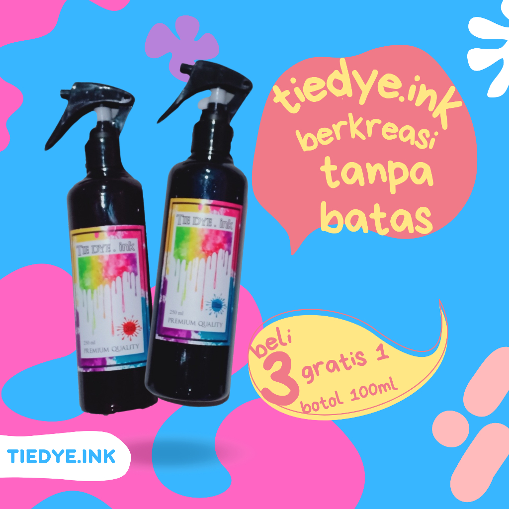 Jual Pewarna Pakaian Tiedye Spray 100ml Dan 250ml | Shopee Indonesia