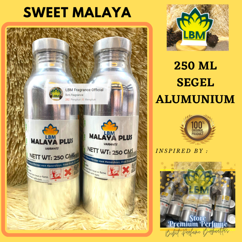 Jual Parfum Refil Murni SWEET MALAYA ( Malaya Plus ) 250 ML SEGEL LBM ...