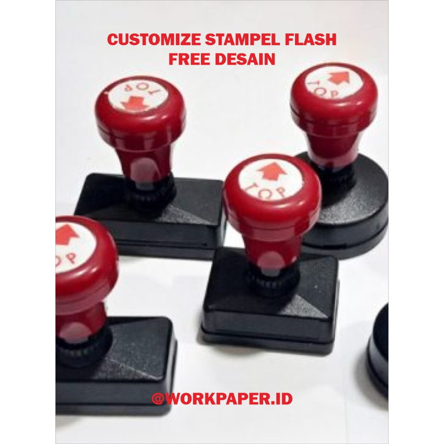 Jual STEMPEL FLASH // CUSTOM DESAIN FREE | Shopee Indonesia