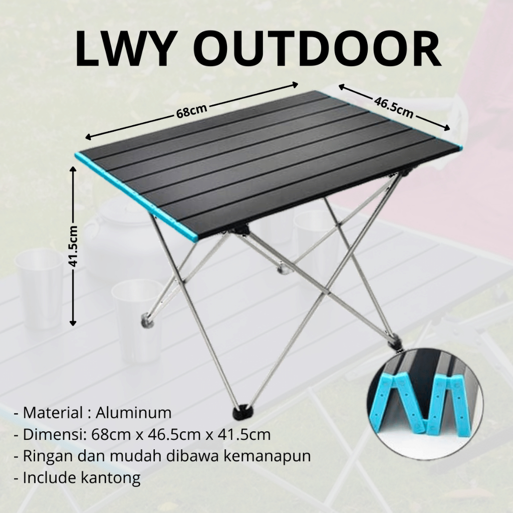 Jual Meja Lipat Piknik Foldable Aluminium Meja Lipat Camping Meja Lipat ...
