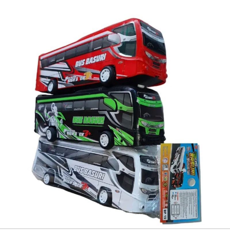 Jual Mainan Mobil Bus Basuri Telolet Dengan Fitur Musik Dan Lampu ...