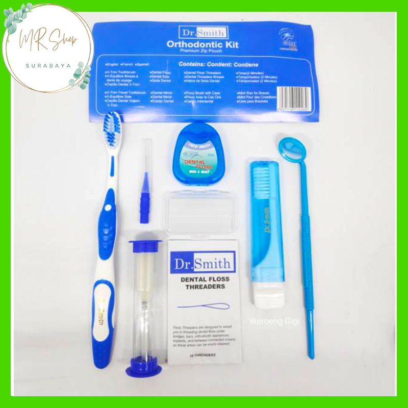 Jual (Paket 8in1) Sikat Ortho Dr SMITH / Sikat Behel / Sikat Kawat Gigi ...