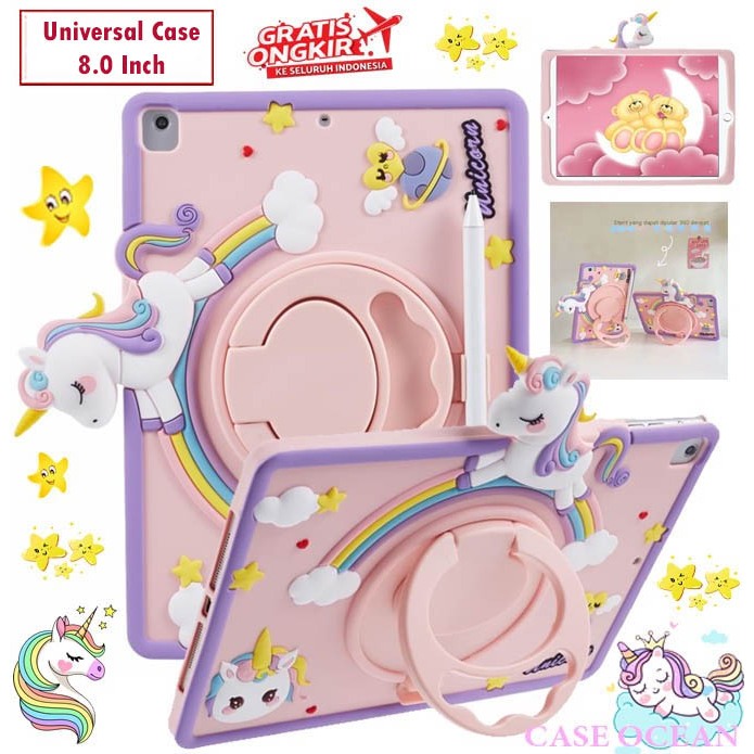 Jual Advan Tab XTAB 8 SoftCase Soft Case Anak Kids Casing Cover Unicorn ...