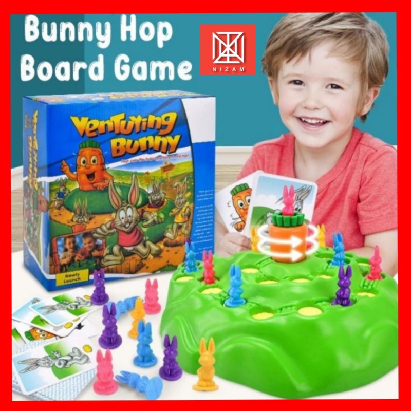 Jual Mainan Board Game Kelinci Bunny hop Mainan Edukasi Mainan viral ...