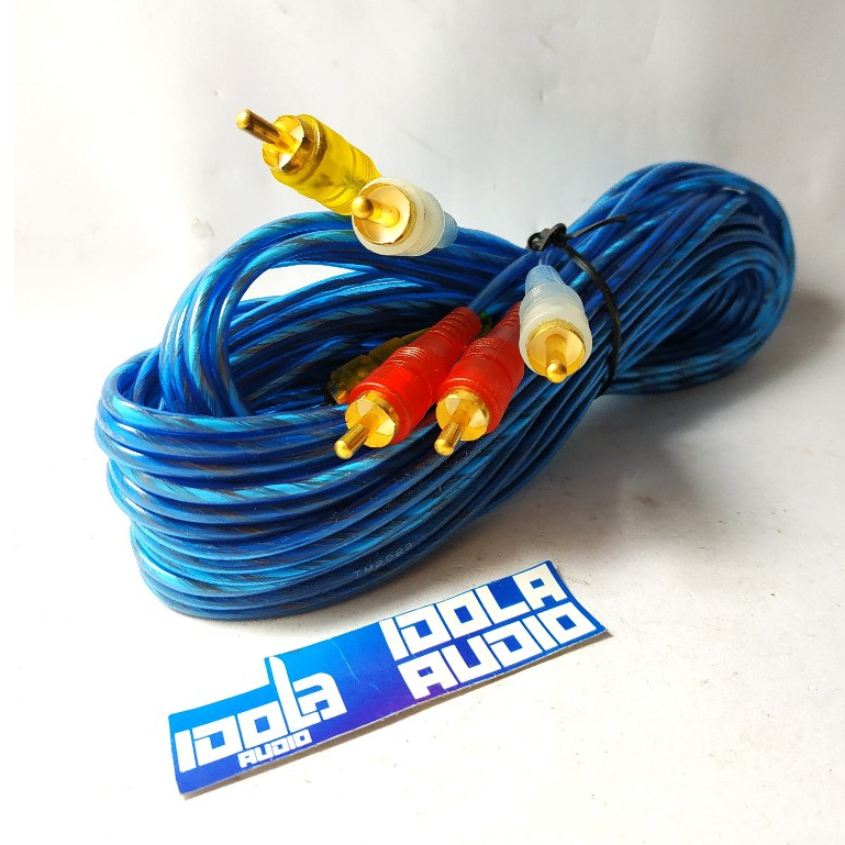 Jual Kabel 3 RCA - 3 RCA 4.5 Meter Transparan | Kabel 3 RCA (MERAH ...