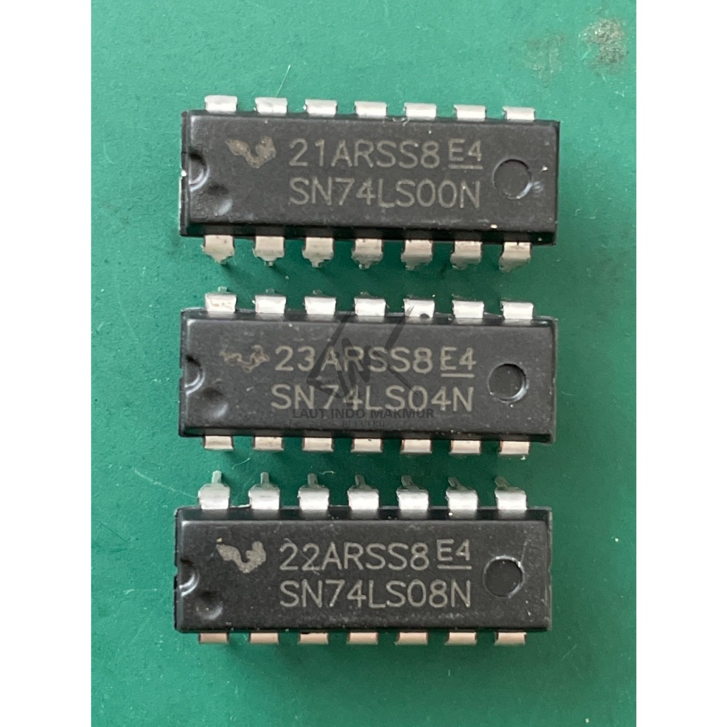 Jual IC SN 74LS00 SN 74LS04 SN 74LS08 TEXAS KWALITAS BAGUS IC SN74LS00 ...