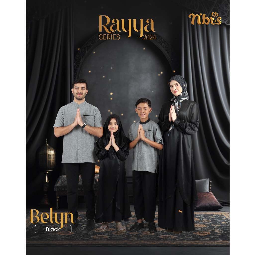 Jual Nibras Sarimbit Belyn Black Rayya Series 2024 Original Nibras ...