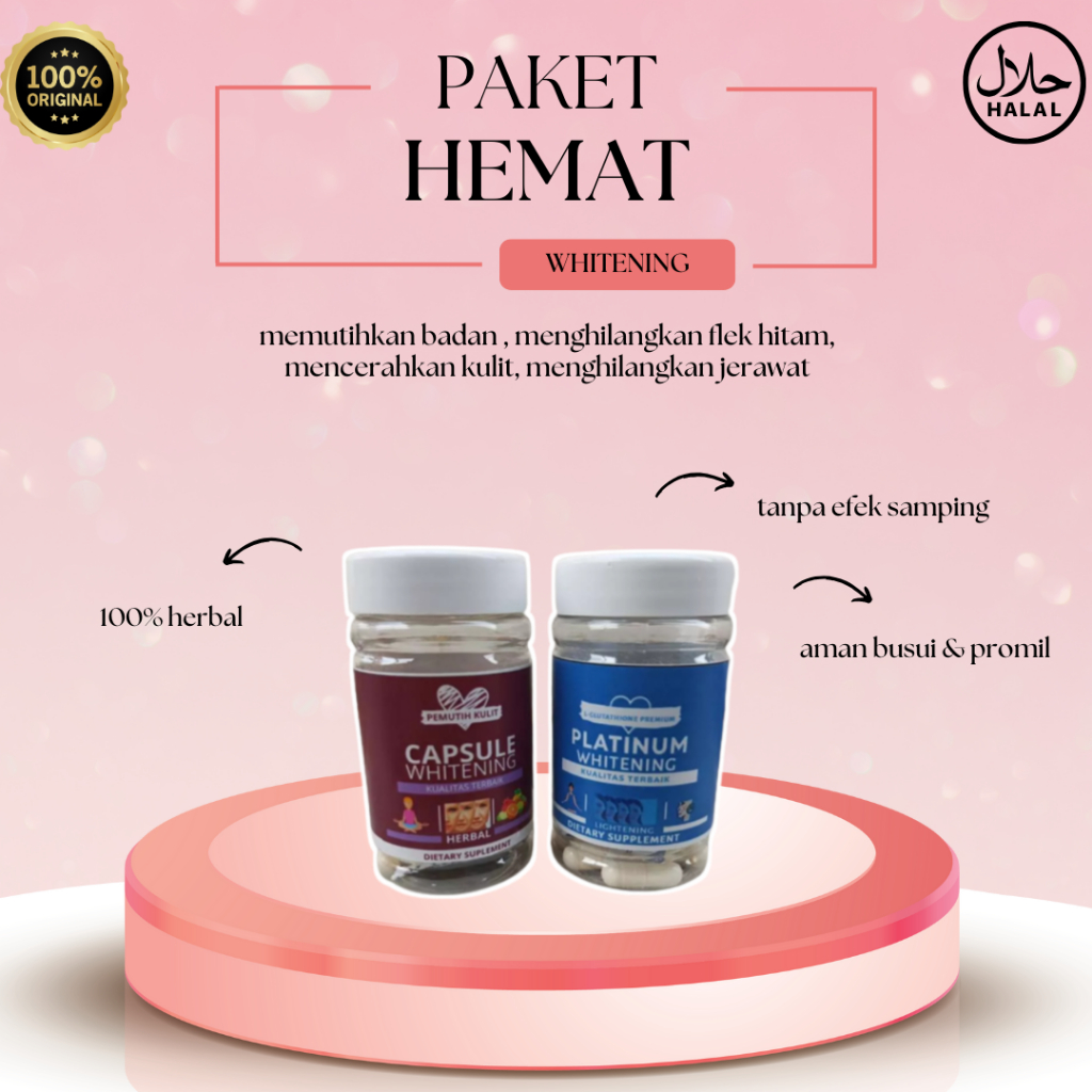 Jual PEMUTIH BADAN KAPSUL WHITENING COLLAGEN WAJAH AMPUH PUTIH PERMANEN ...
