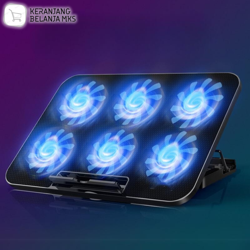 Jual Cooling Pad Laptop Gaming Kipas Pendingin Laptop Portable 6 Kipas ...