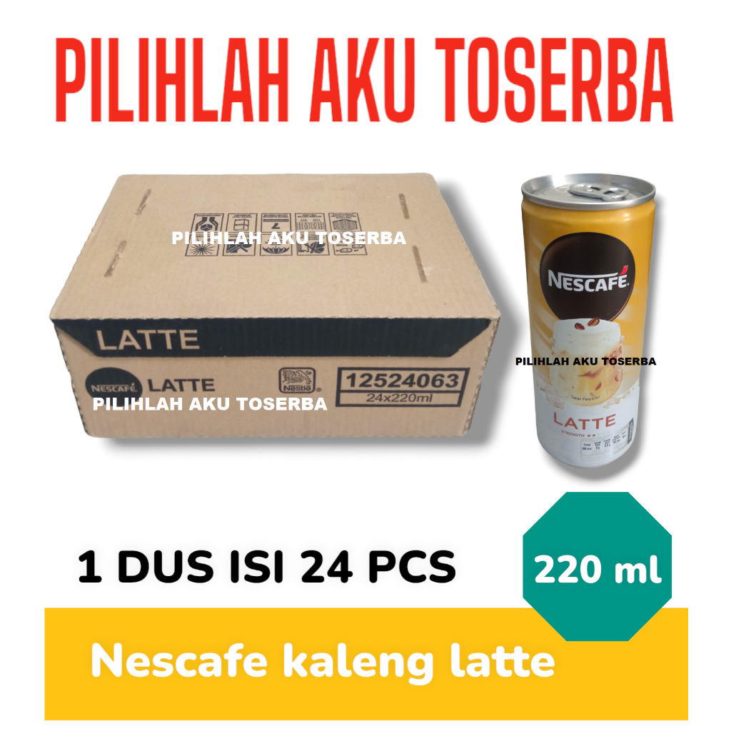 Jual Kopi Nescafe Kaleng / Nescafe Can LATTE 220 ml - (HARGA 1 DUS ...
