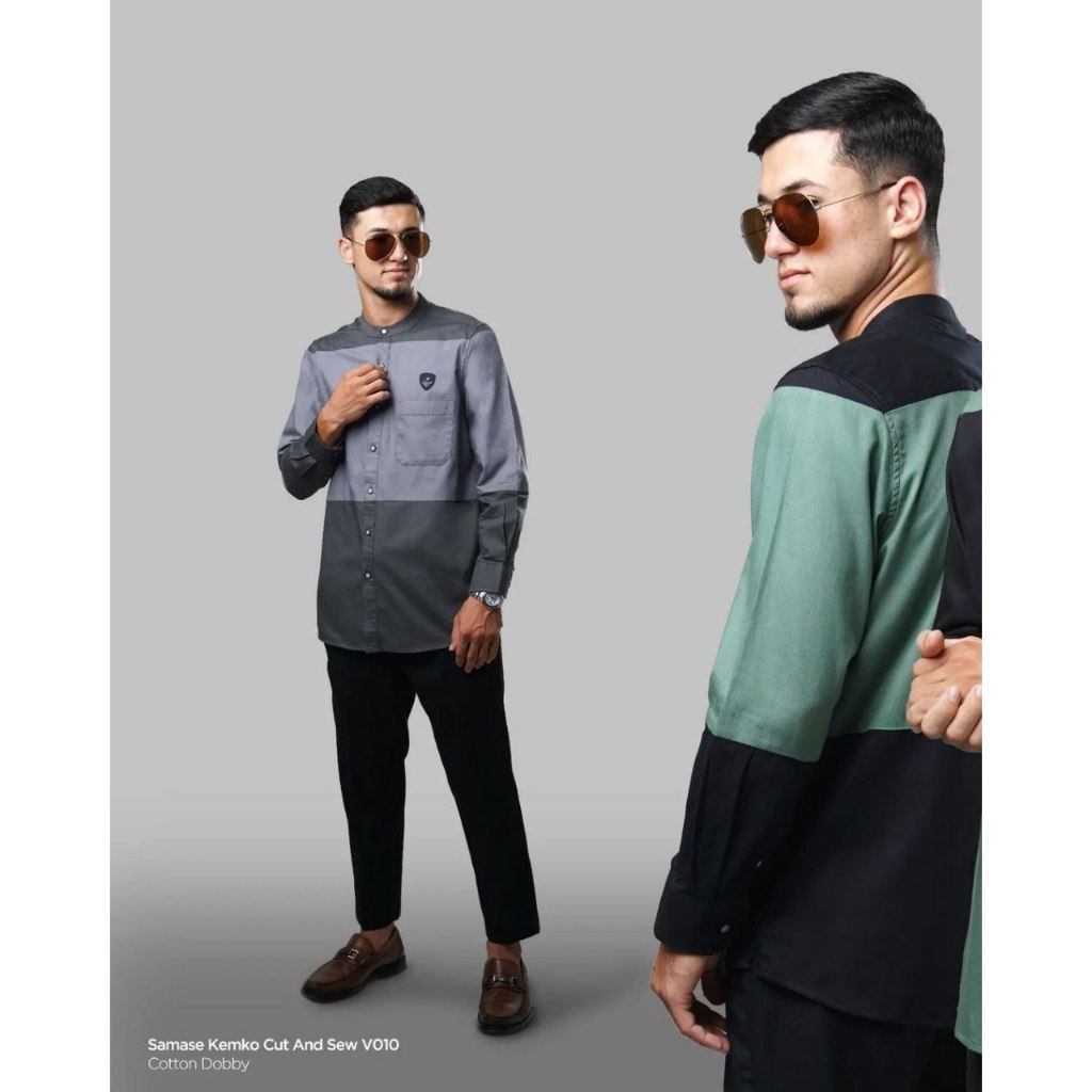 Jual Samase Original - Kemko Cut and Sew V010 - Cotton Dobby | Shopee ...