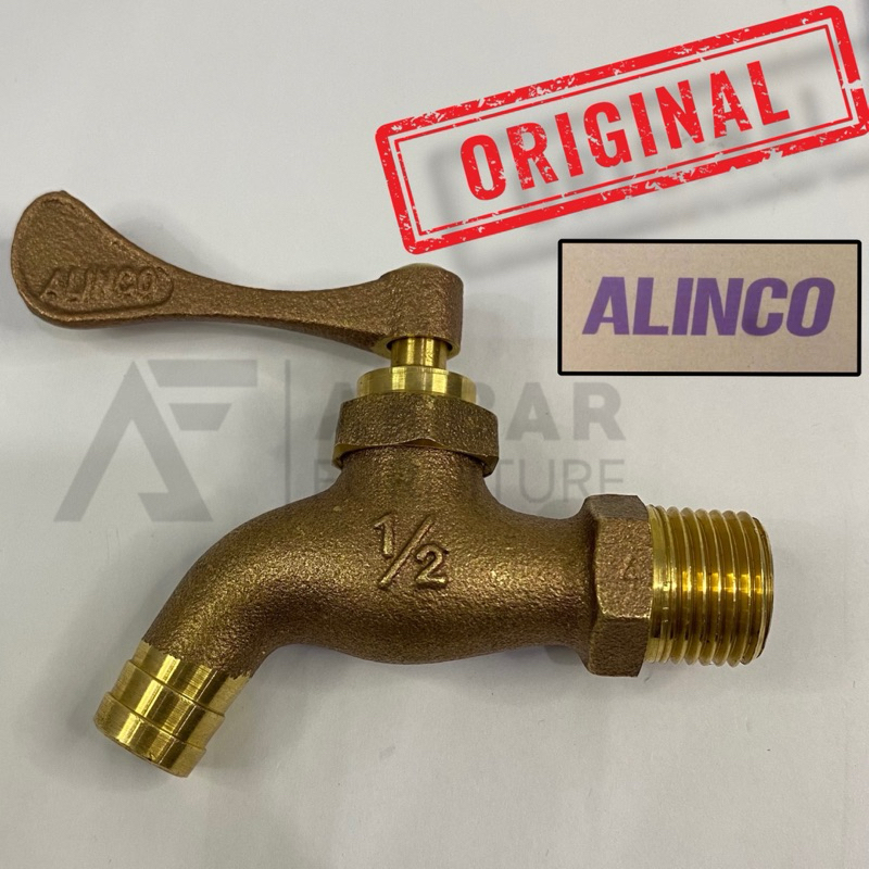 Jual Kran Kuningan merk Alinco 1/2" / Kran Tembok Full Kuningan ...