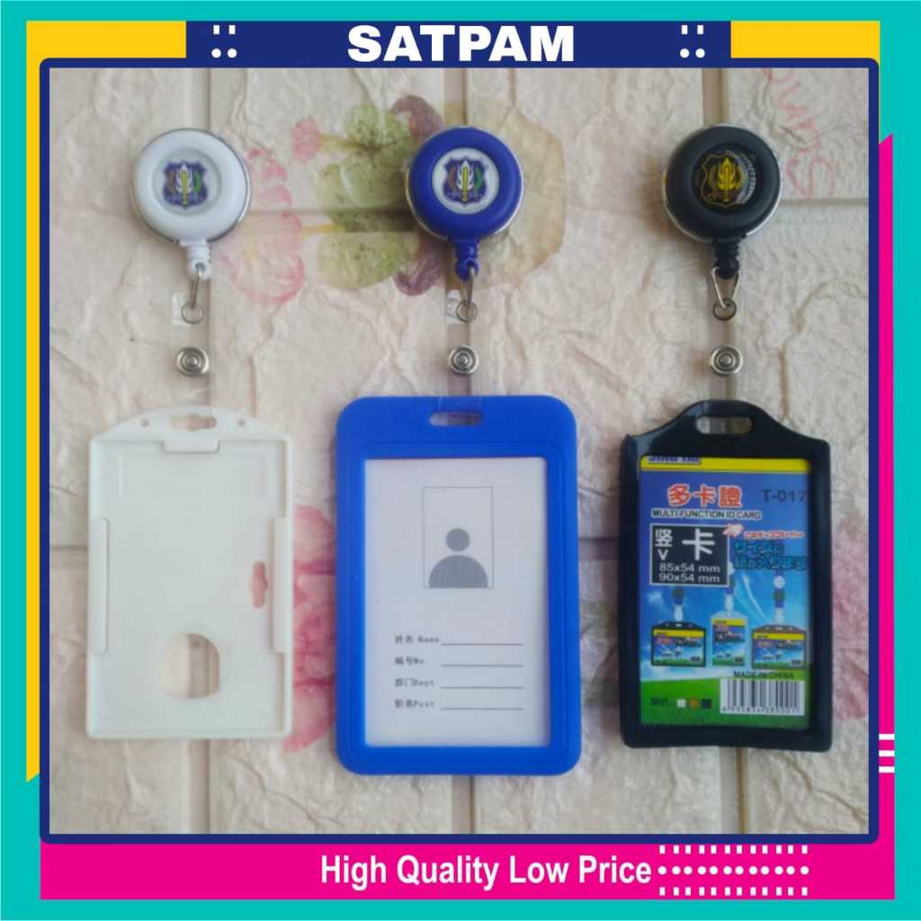 Jual GANTUNGAN YOYO ID CARD SATPAM/SECURITY + TEMPAT ID CARD | Shopee ...