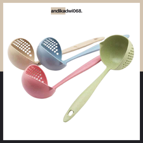 Jual [LARIS] SENDOK SAYUR 2 IN 1 / Sendok Sup Saring Kuah 2 in 1 ...