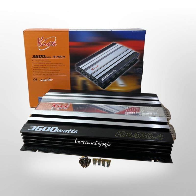Jual Power Amplifier 4 channel kicx hp 420.4 V12 | Shopee Indonesia
