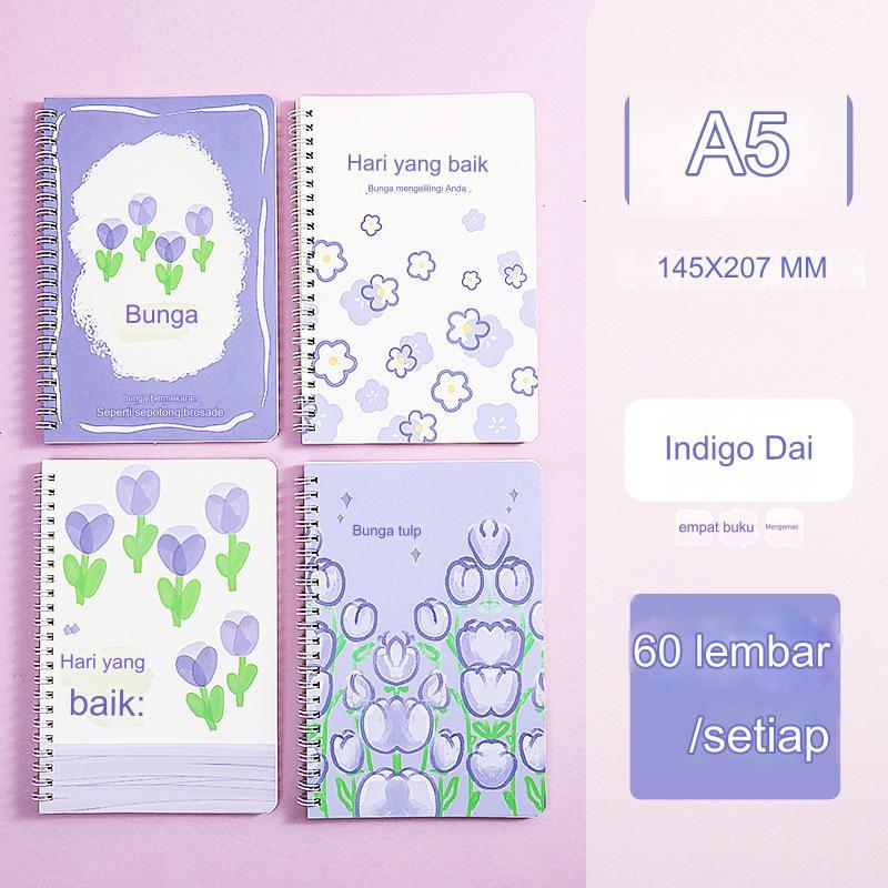 Jual Buku Tulis Ring A5 Notebook Ring A5 isi 60 Lembar Buku Catatan ...