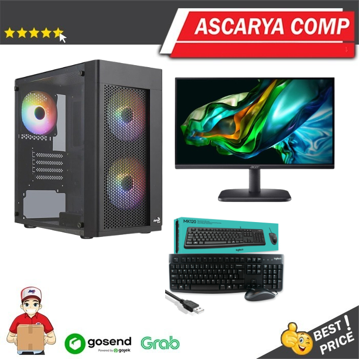 Jual PC GAMING Lengkap AMD ATHLON 3000G + Monitor Led + Keyboard Mouse ...