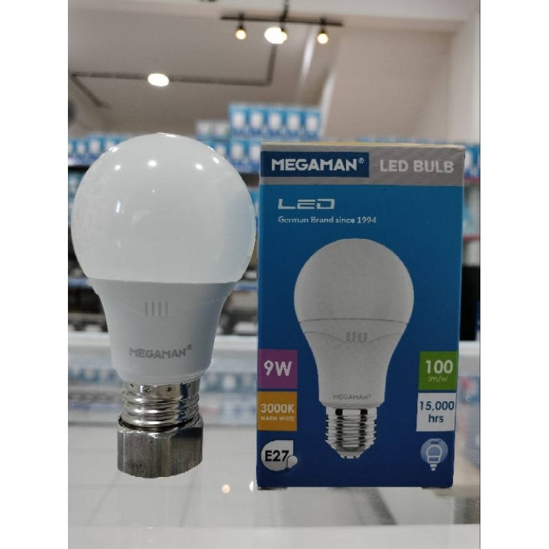 Jual Lampu LED Bohlam/A bulb/ 9W Cahaya kuning - MEGAMAN | Shopee Indonesia