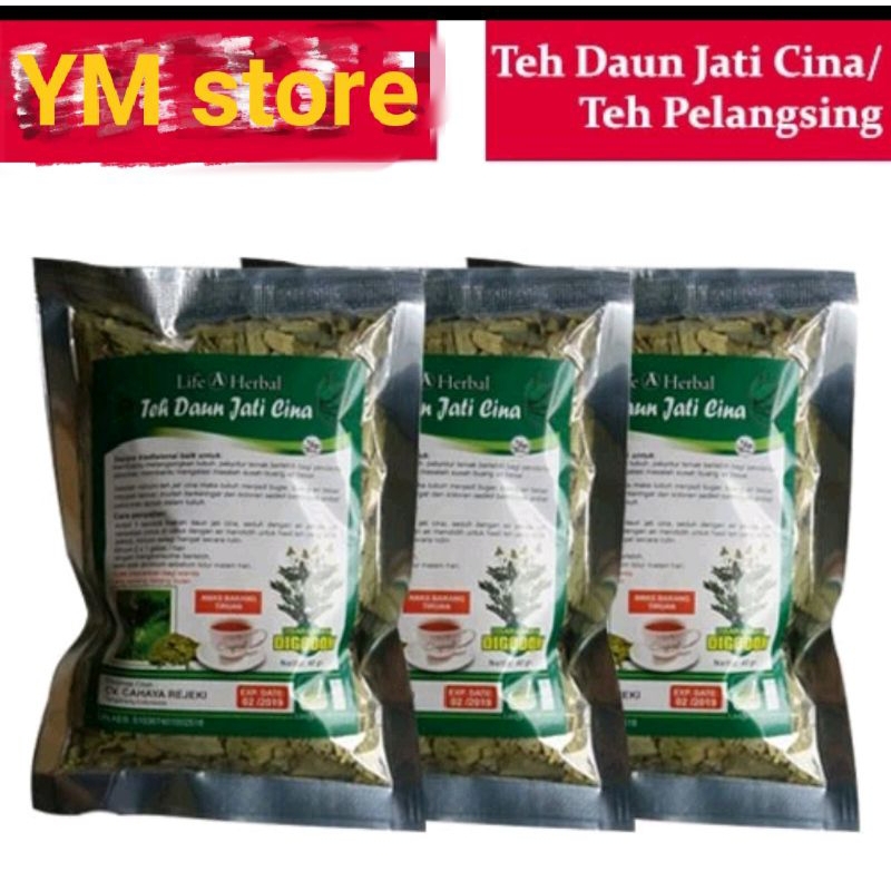 Jual Teh Daun Jati Cina Original 100% alami Herbal Teh Pelangsing ...