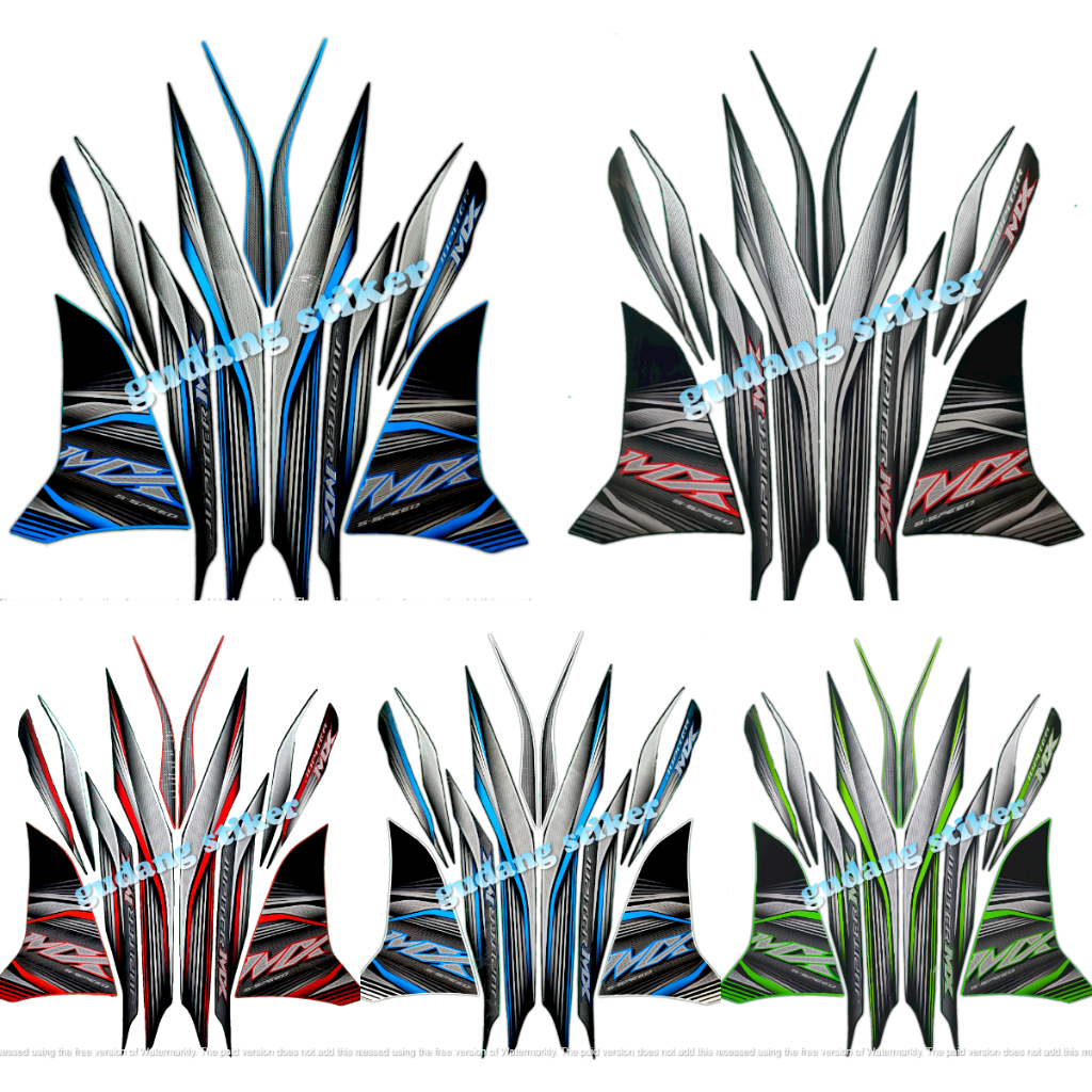 Jual STRIPING STICKER MOTOR YAMAHA JUPITER MX NEW 135 2012 STANDAR FUL ...