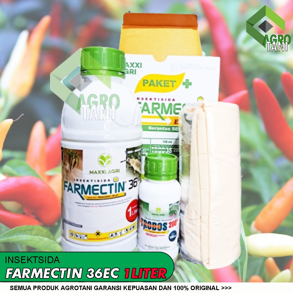 Jual Insektisida Farmectin 36EC 1Liter (Bonus perekat + Kaos ...