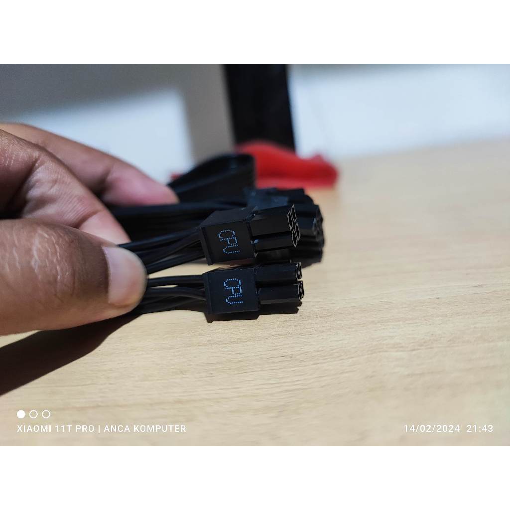 Jual kabel modular 8 pin psu ke 2x cpu 8 pin (4+4) thermaltake | Shopee ...