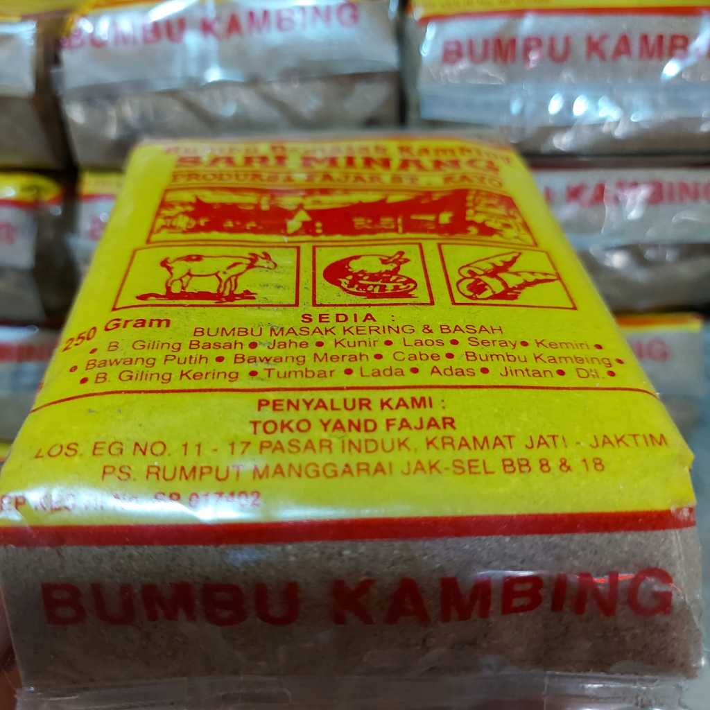 Jual Bumbu Masak Sari Minang Halal Organik 250 Gram | Shopee Indonesia