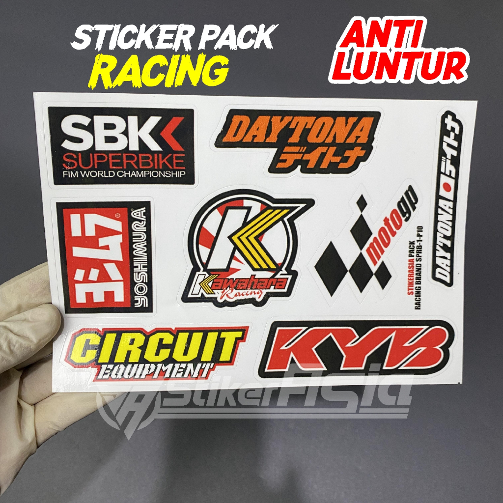 Jual STIKER PACK BRAND SPRB-1-P10 STICKERASIA MOTOR RACING MODIFIKASI ...