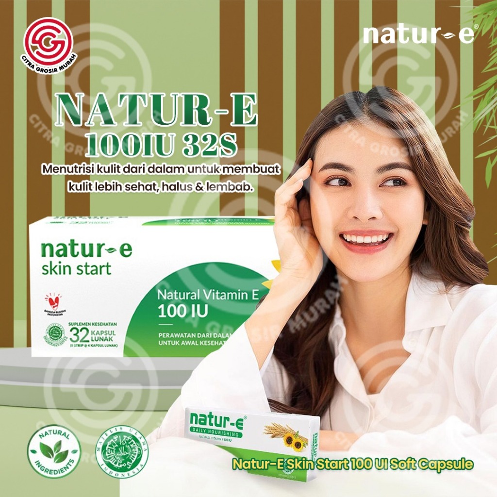 Jual NATUR-E Suplemen Soft Capsule Skin Start Natural 100 IU 32s ...
