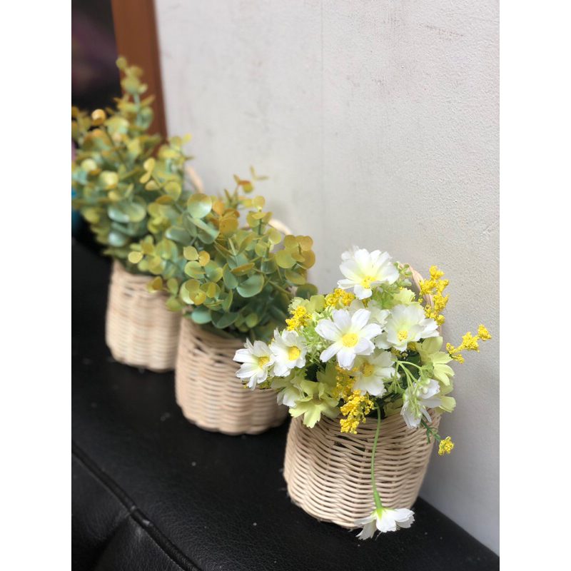 Jual Bunga Keranjang Hiasan Dinding / Hiasan meja Unik | Shopee Indonesia