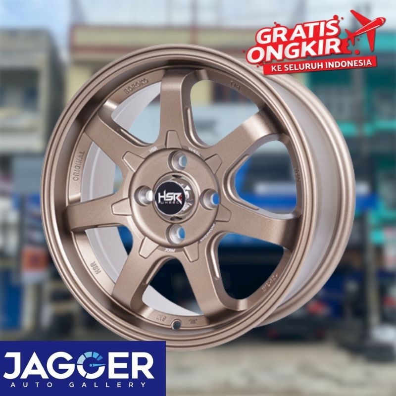 Jual Velg mobil jdm hsr wheel tipe boroko tjh ring 15 pcd 4x100 sandy bronze | Shopee Indonesia