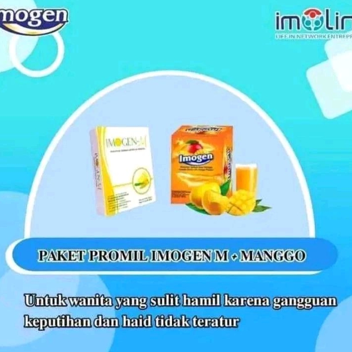 Jual Paket Promil Imogen M (5 sachet) dan Imogen Mangga (5 sachet ...