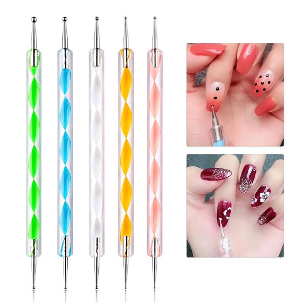 Jual Nail Art Pen Dotting Tool - Alat Membuat Nail Art 1 set isi 5 Pcs ...