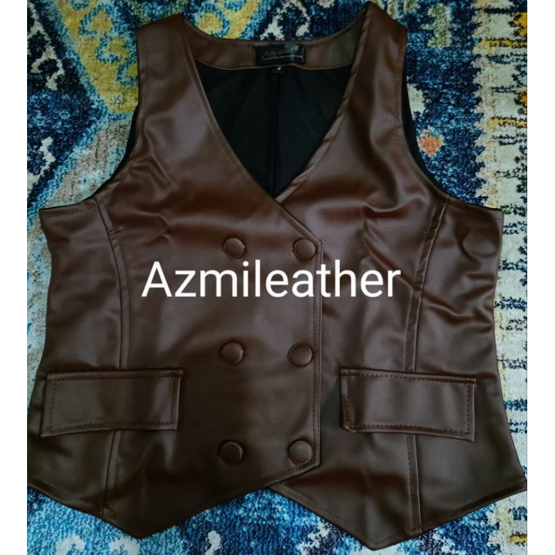 Jual Rompi kulit wanita/rompi vest wanita/Rompi/chace /rompi kancing 6 ...