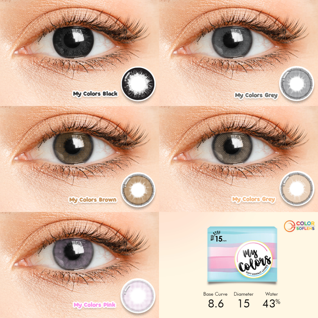 Jual Softlens MY COLORS 15 MM Normal & Minus (-0,50 S/D -6,00) By Omega ...
