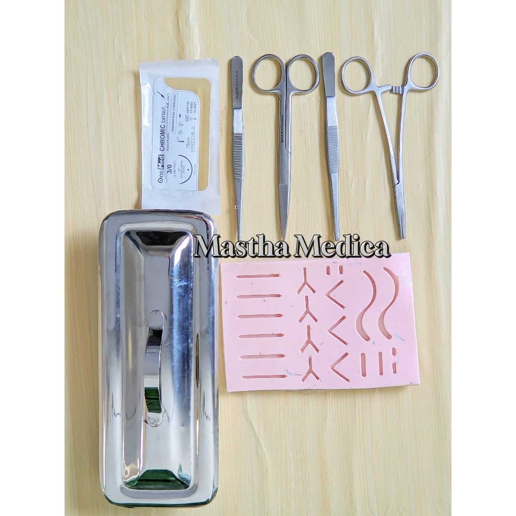 Jual Heacting Set Marwa Alat Bedah Jahit Luka Bidan Dokter + Suture Pad ...