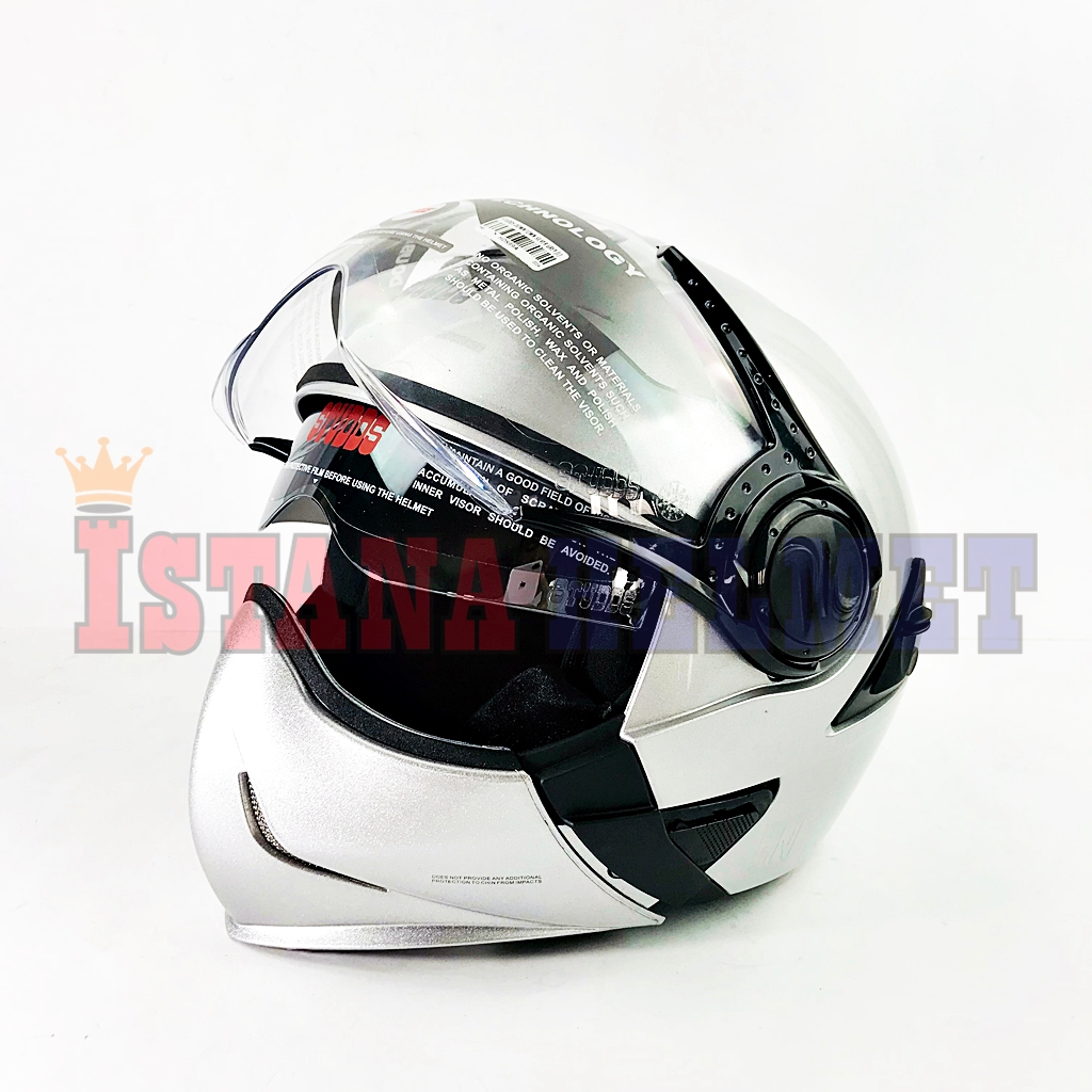 Jual HELM STUDDS DOWNTOWN MODULAR SILVER GREY ORIGINAL | Shopee Indonesia