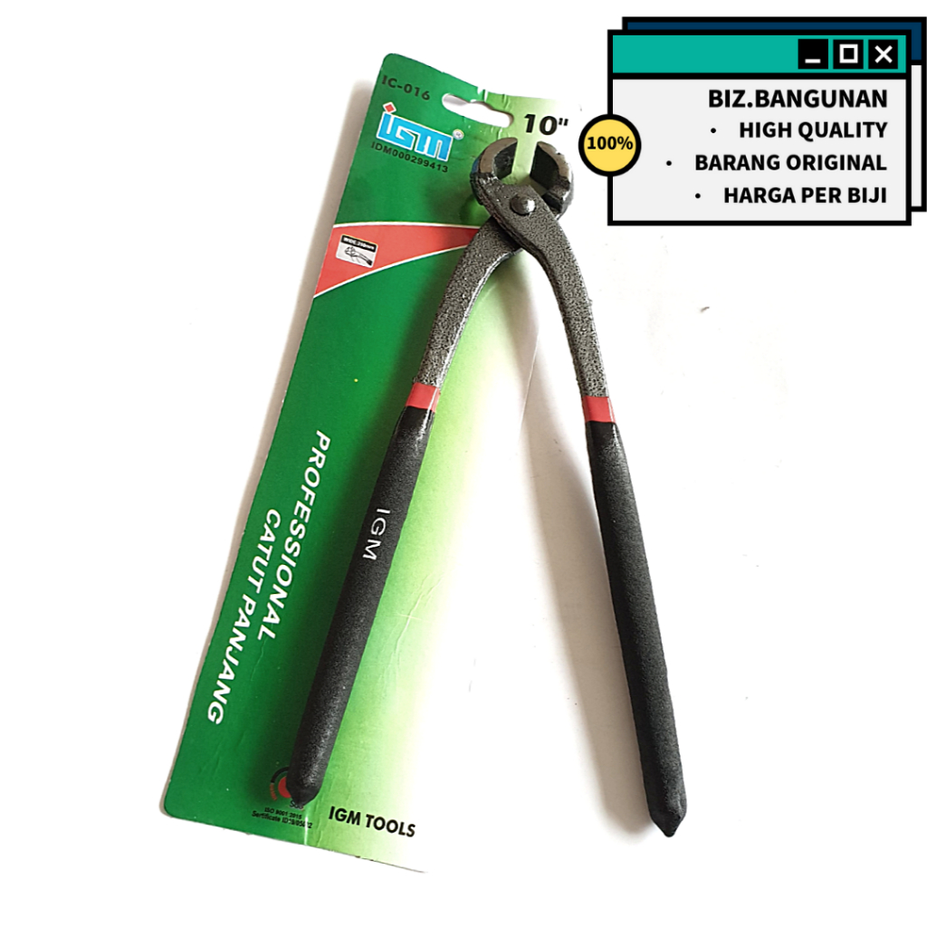 Jual TANG CATUT PANJANG IGM IC 016 BLISTER 10 INCH | Shopee Indonesia