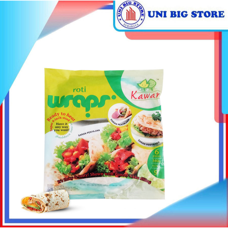 Jual Kawan Roti Wraps Tortilla 360 gr Kulit Kebab | Shopee Indonesia