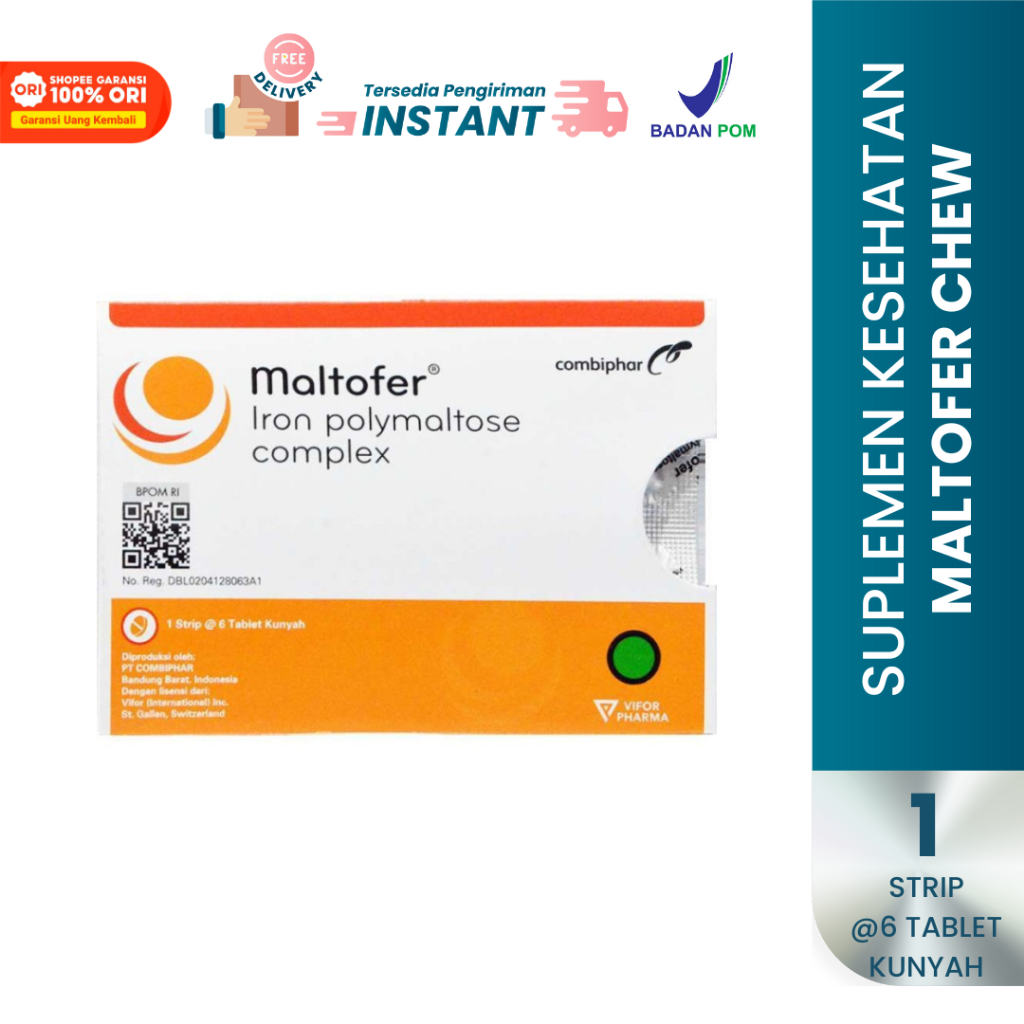 Jual Maltofer Chewy Strip - Maltofer Tablet Kunyah 6 Tablet - Tablet ...