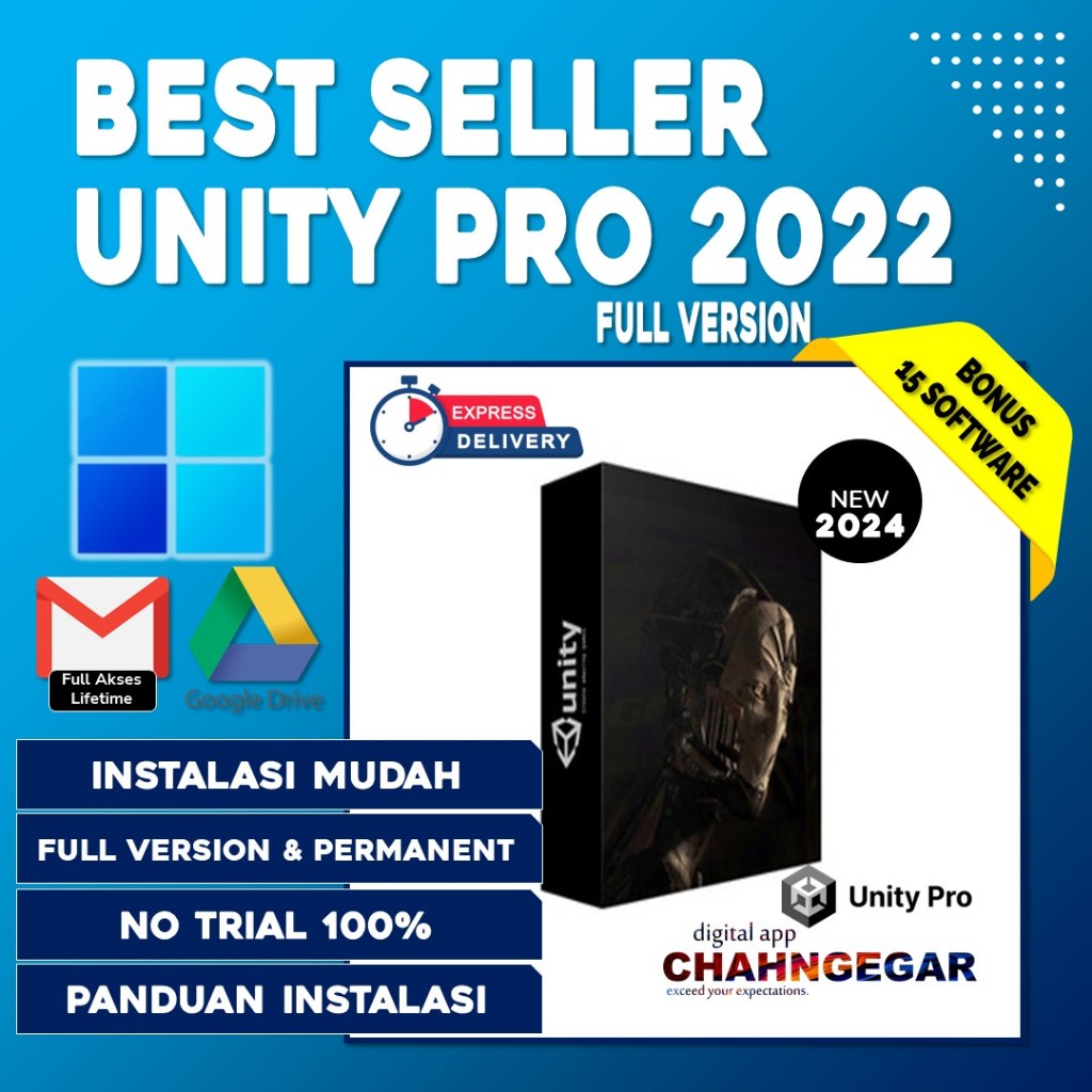 Jual UNITY PRO 2022 Full Version Lifetime Software Game Engine 2D 3D Playstation Xbox Android ...