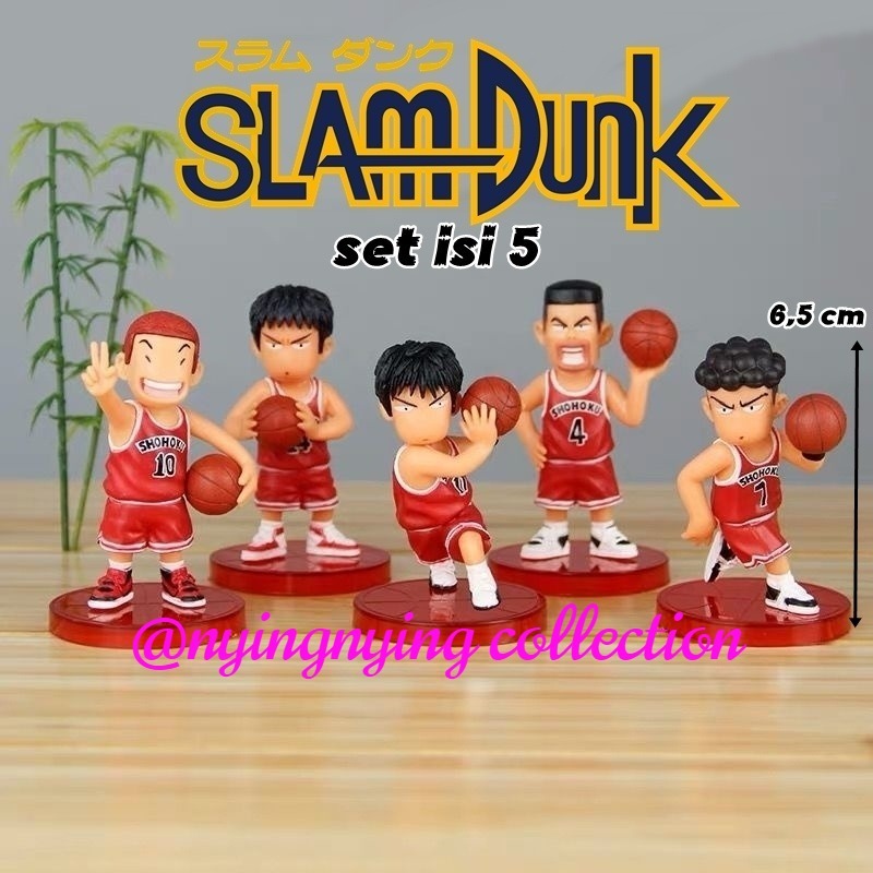 Jual Figuras Slam Dunk PVC Set Action Figure 5 Pc/ Set Japanese Anime ...
